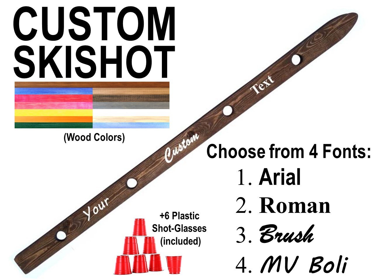 Custom ShotSki Personalized Shot Ski | Etsy