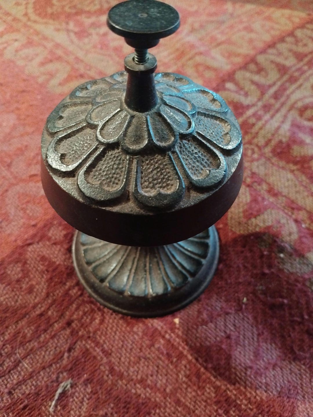 Vintage Ornate Hotel Bell, Antique Brass Service Bell, Counter Shops ...