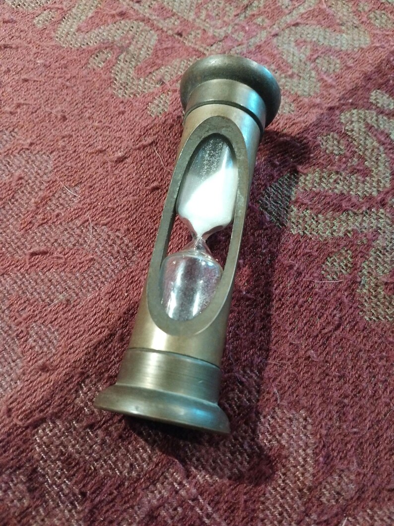 Vintage Unique Brass Sand Timer, Sand Clock, Vintage Sand Clock, Sand ...