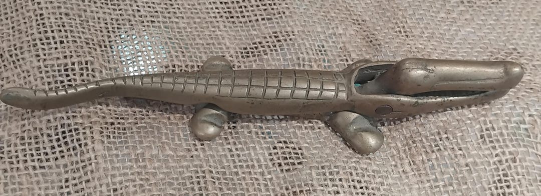 Vintage Alligator Crocodile Nut Cracker Metal Gator - Etsy