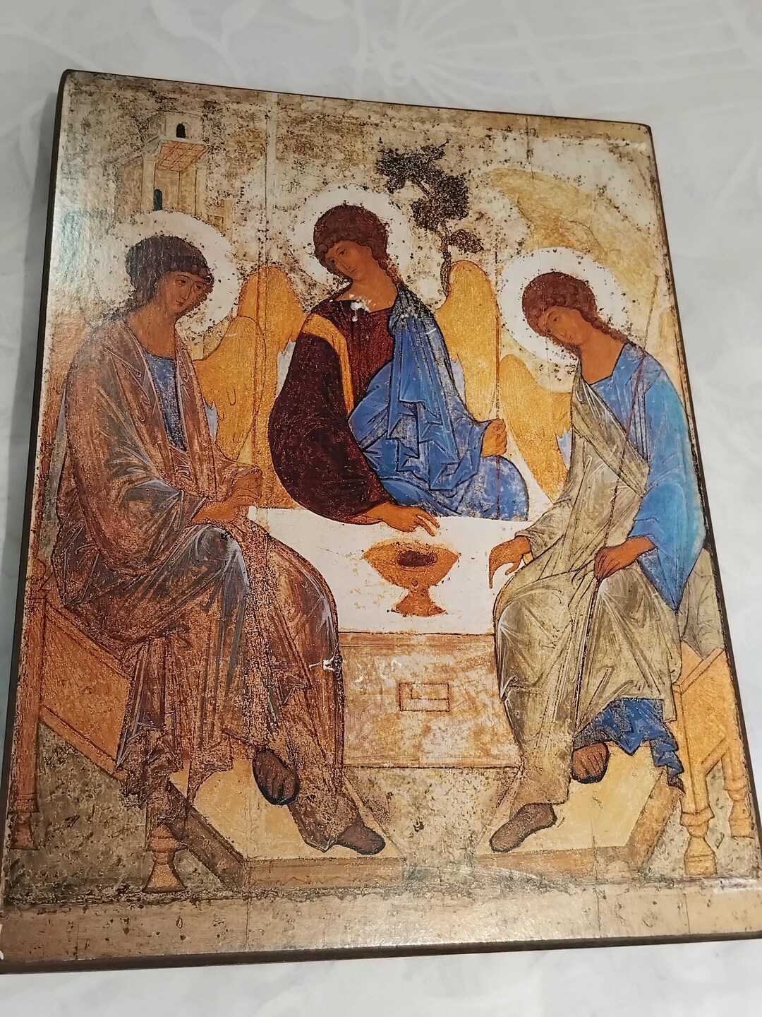 Holy Trinity (" Hospitality of Abraham ") - an Icon of the Holy Trinity - Etsy