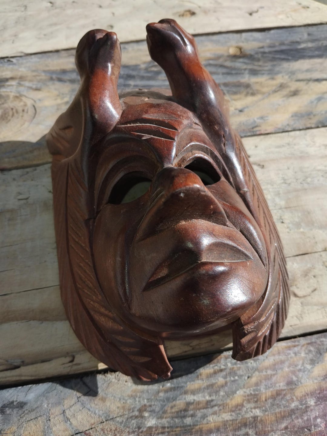 Mayan Wooden Mask, Kukulkan Hand Carved Mask , Guatemala Mask, Native ...