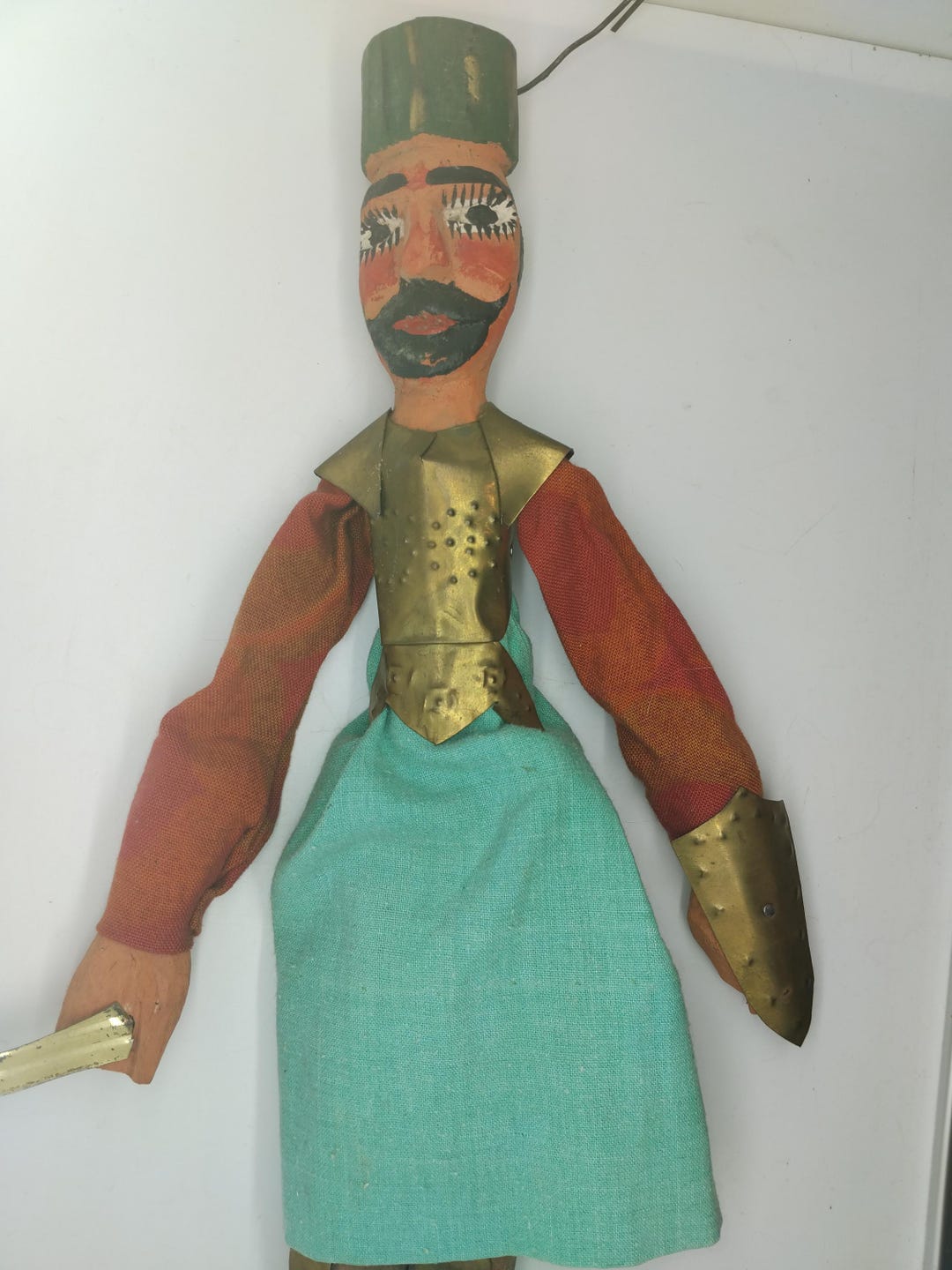 Handmade Tunisian Soldier Puppet: Hand-painted Wooden Sculpture - Etsy