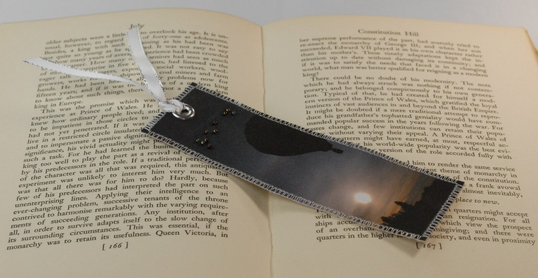 Braille Bookmark, Unique Bookmark, Hot Air Balloon Bookmark, Read ...