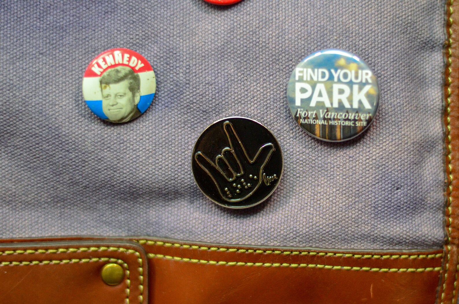 Braille Pin Love Pin Braille Gift Sign Language Pin I Love - Etsy