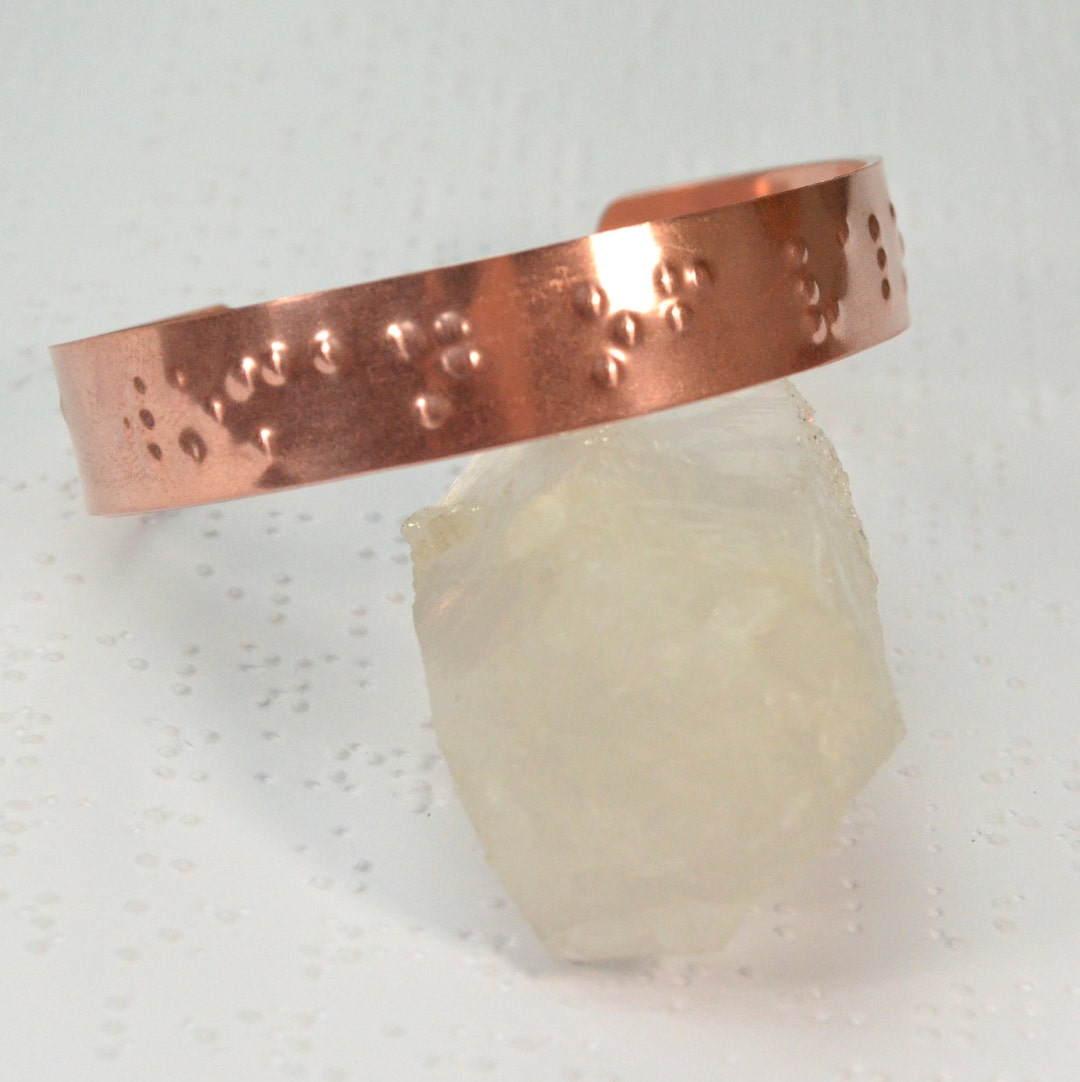 Woman of Valor, Bat Mitzvah Gift, Braille Bracelet, Braille Cuff ...