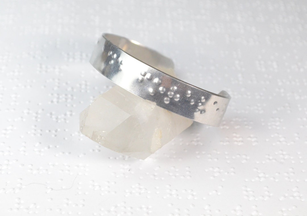 Custom Braille Bracelet, Personalized Braille Jewelry, Secret Message ...