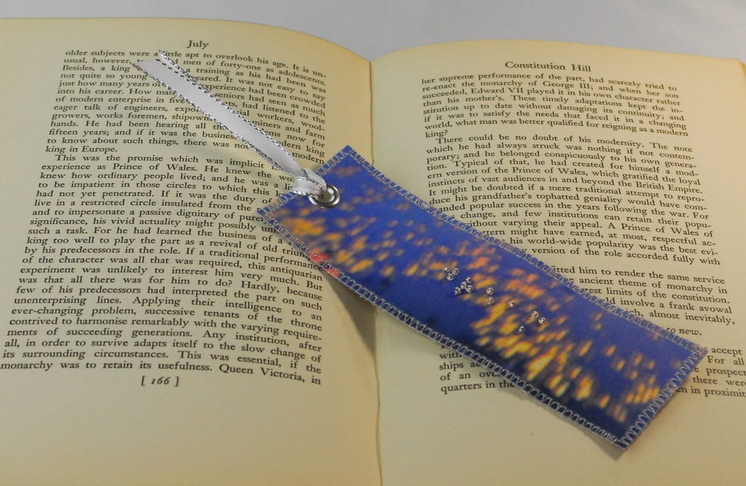 Braille Bookmark, Unique Bookmark, Rain Bookmark, Dream Bookmark, Art ...