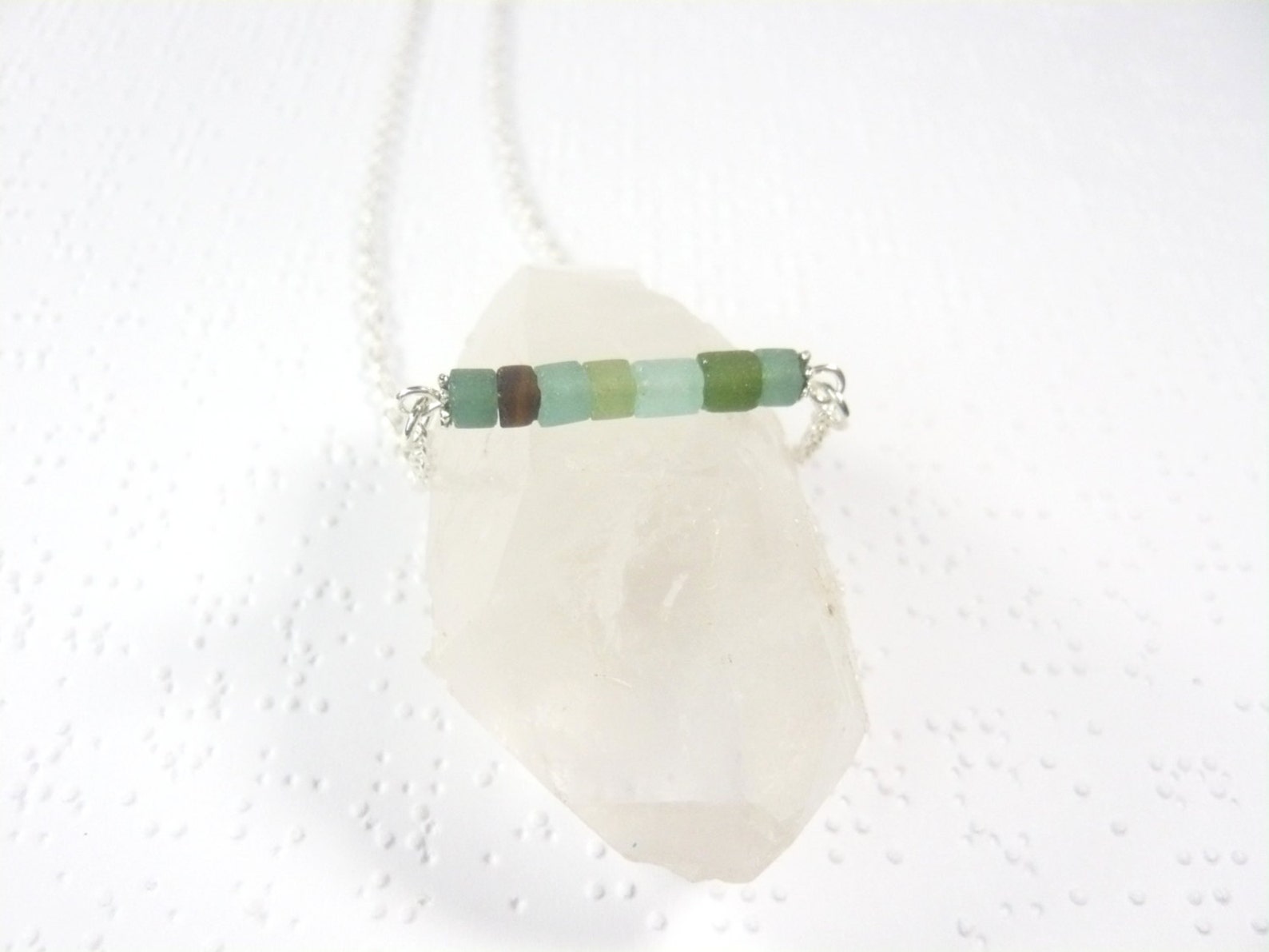 Roman Glass Jewelry, Ancient Roman Glass Necklace, Green Glass Necklace ...