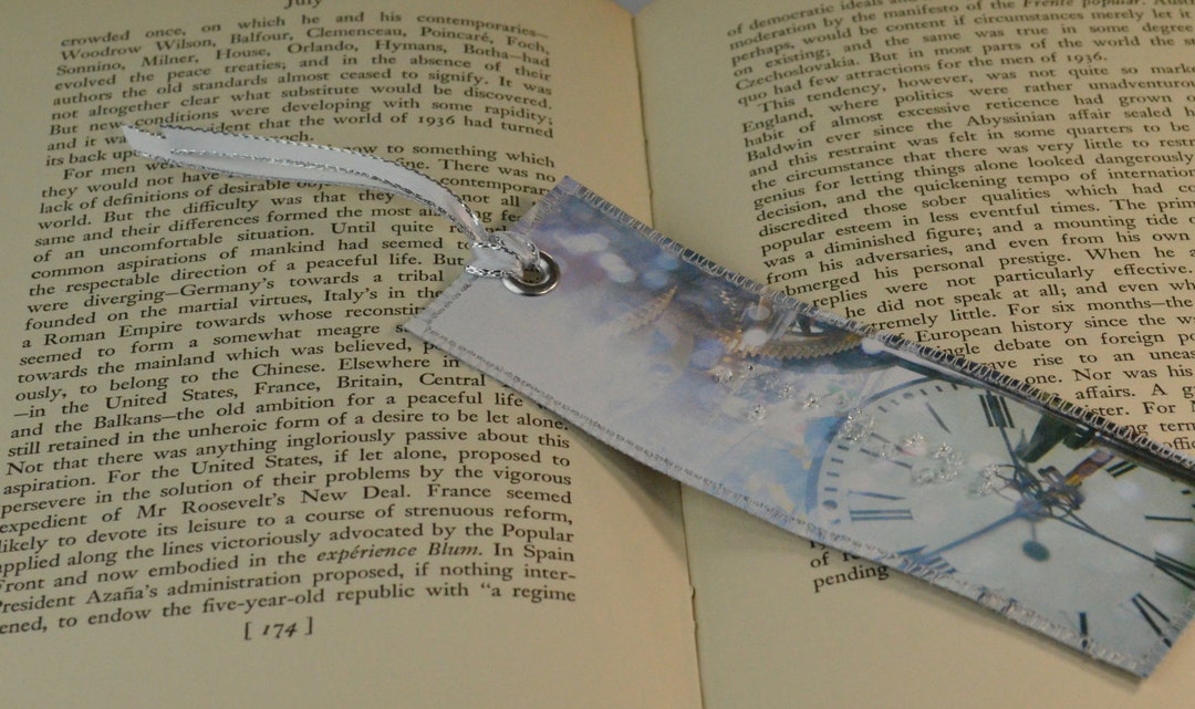 Braille Bookmark, Unique Bookmark, Clock Bookmark, Imagine Bookmark ...