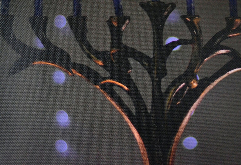 Tree of Life Menorah, Judaica Home Decor, Judaica Wall Art, Chanukiah ...
