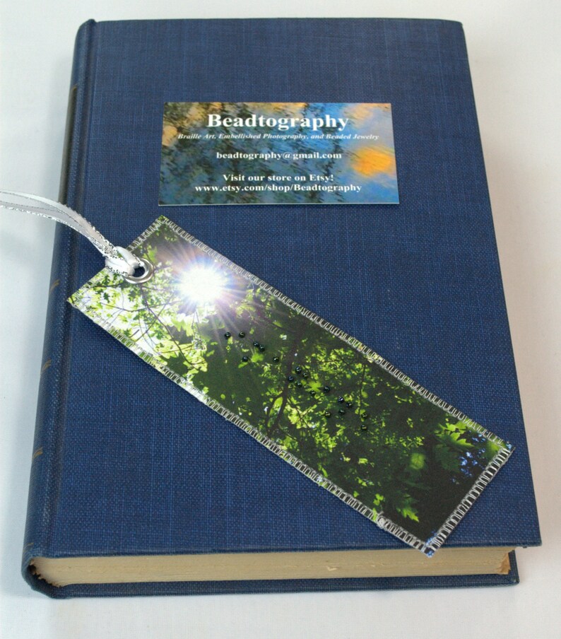 Braille Bookmark Unique Bookmark Nature Bookmark Imagine - Etsy
