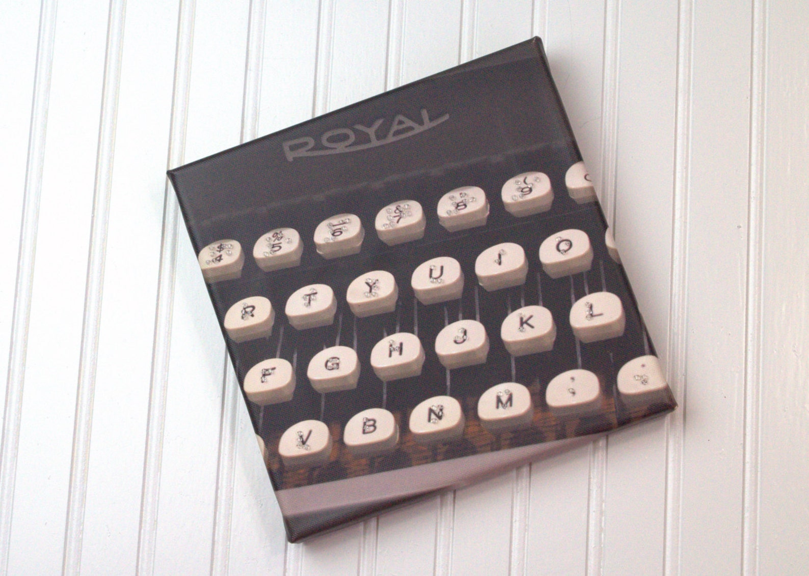 Braille Art, Royal Typewriter Wall Art, Typewriter Keys Canvas Art ...