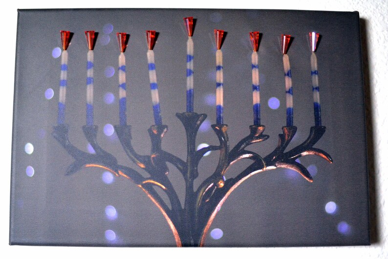 Tree of Life Menorah, Judaica Home Decor, Judaica Wall Art, Chanukiah ...