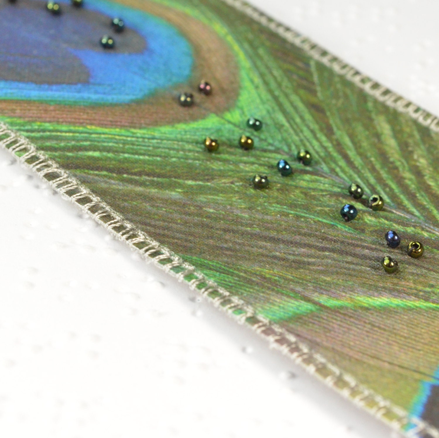 Braille Bookmark Unique Bookmark Peacock Bookmark Be Bold | Etsy