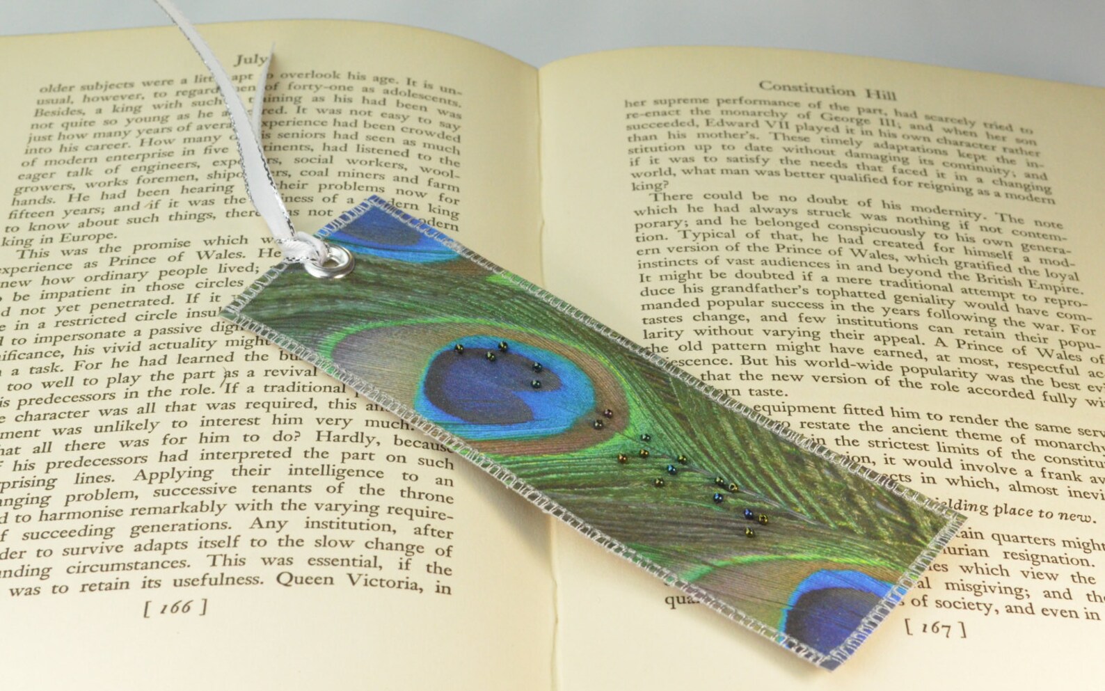 Braille Bookmark Unique Bookmark Peacock Bookmark Be Bold - Etsy