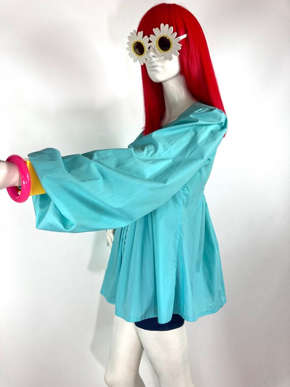 1970s vintage Alan Gilby billowing balloon sleeve tun… - Gem