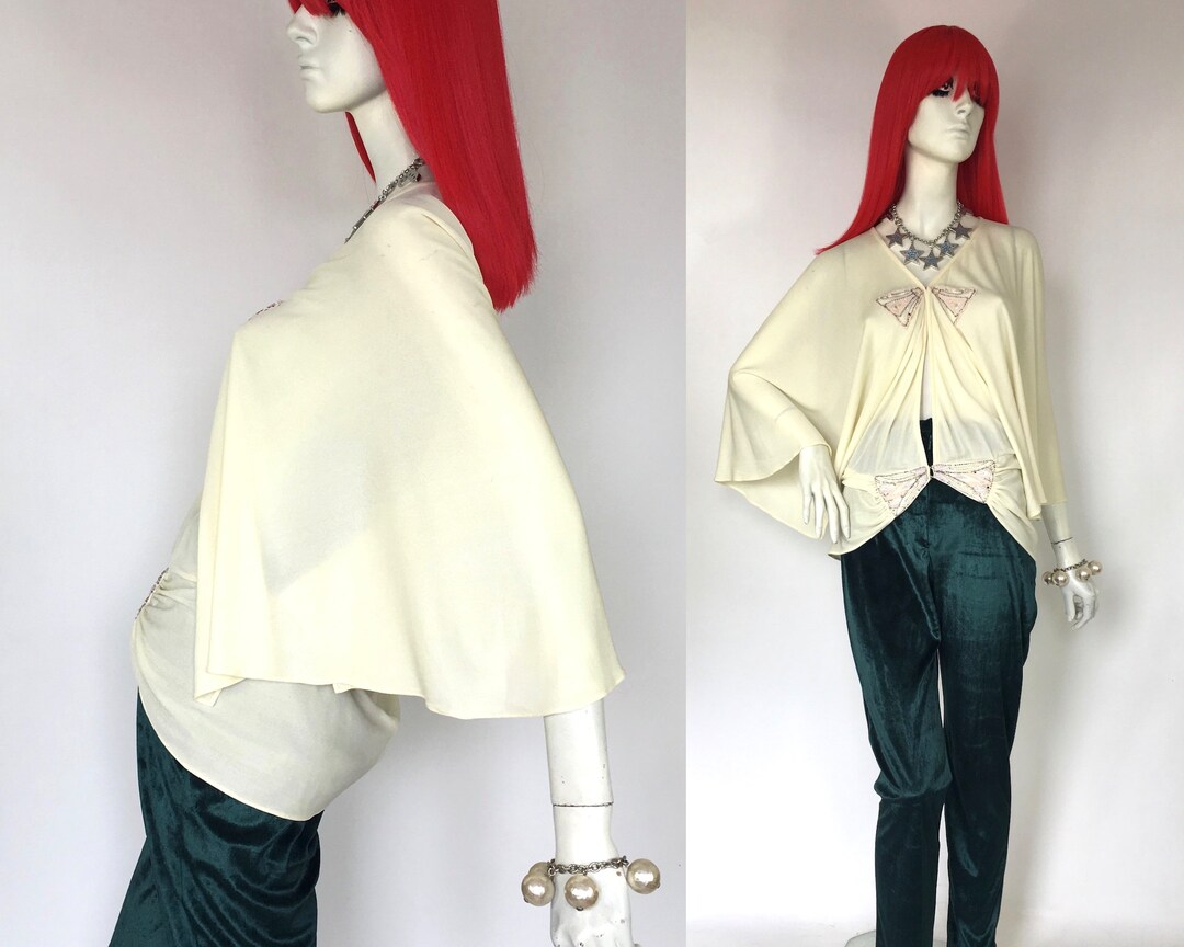 Bill Gibb Vintage Batwing Jacket: 1970s Bee Beadwork, UK 12 - Etsy