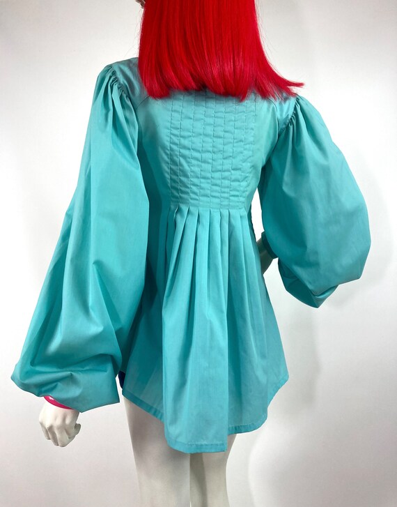 1970s vintage Alan Gilby billowing balloon sleeve tun… - Gem