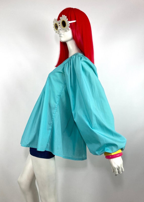 1970s vintage Alan Gilby billowing balloon sleeve tun… - Gem
