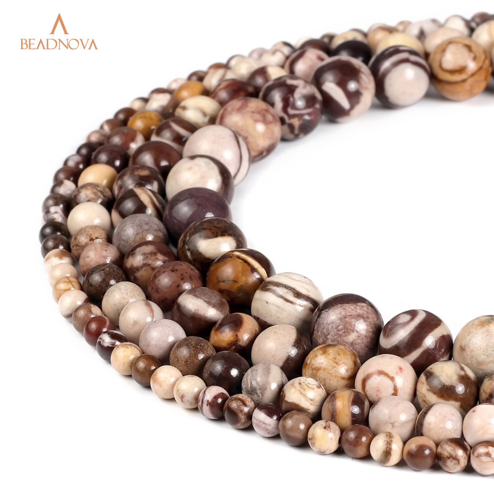 Natural Australian Zebra Jasper Iaspi Brown Spotted Stone Gemstone ...