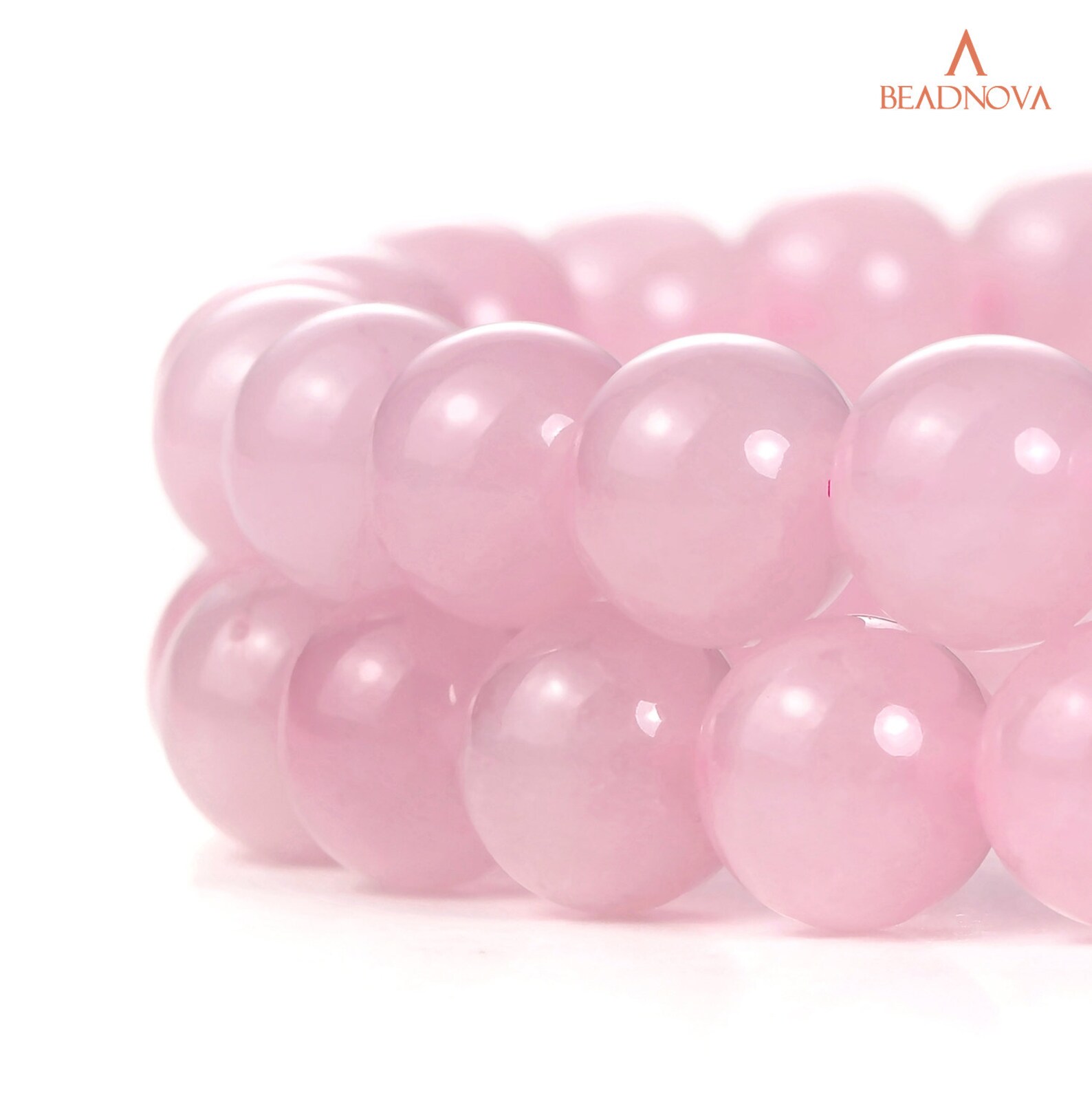 Natural Rose Quartz Beads Pink Gemstone Round Loose Beads Love | Etsy