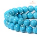 Blue Turquoise Gemstone Round Loose Beads Crystal Stone Beads Energy ...