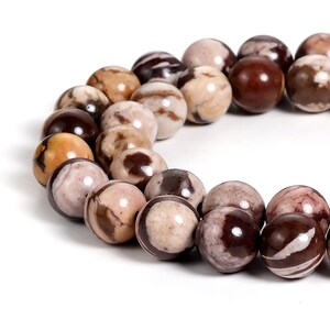 Natural Australian Zebra Jasper Iaspi Brown Spotted Stone Gemstone ...