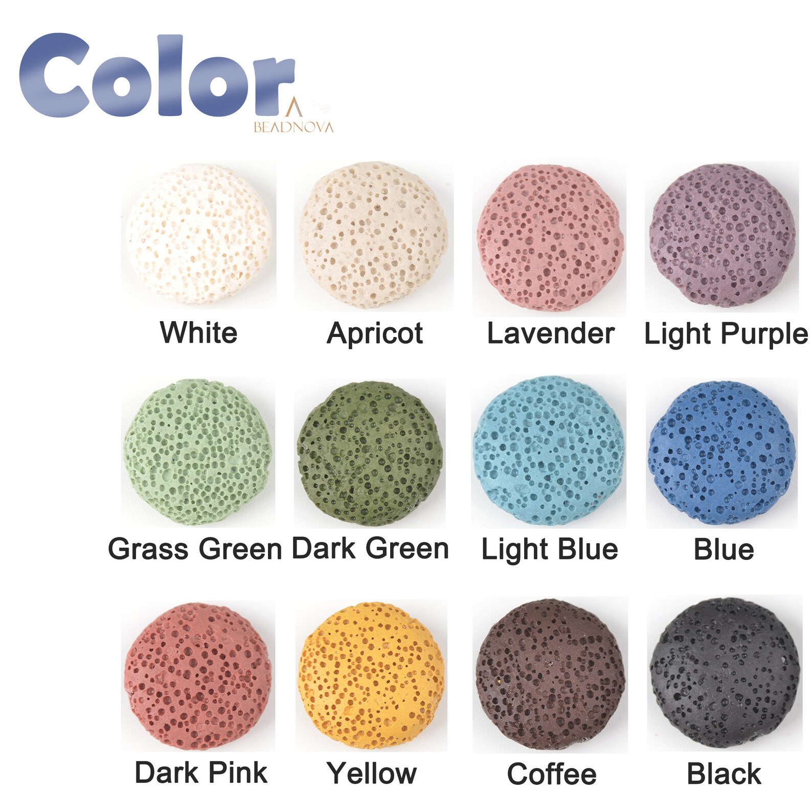 Lava Beads Oblate Flat Round Coin Discs Beads Volcanic Rock - Etsy