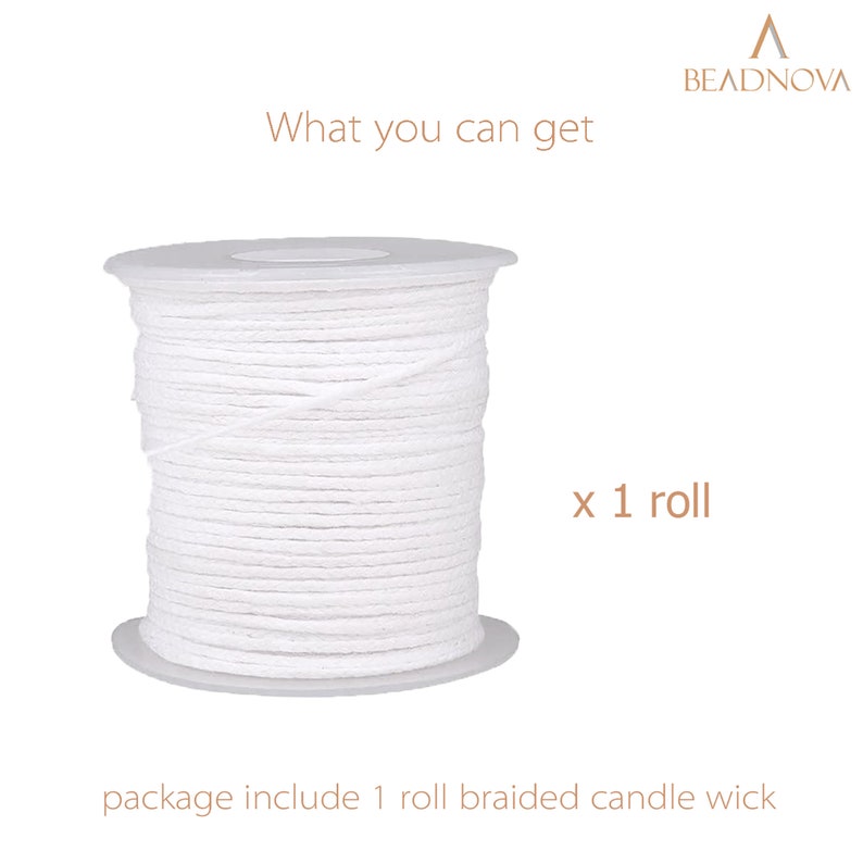 Braided Candle Wick Cotton Candle Core Braided Wick for Candle Making ...