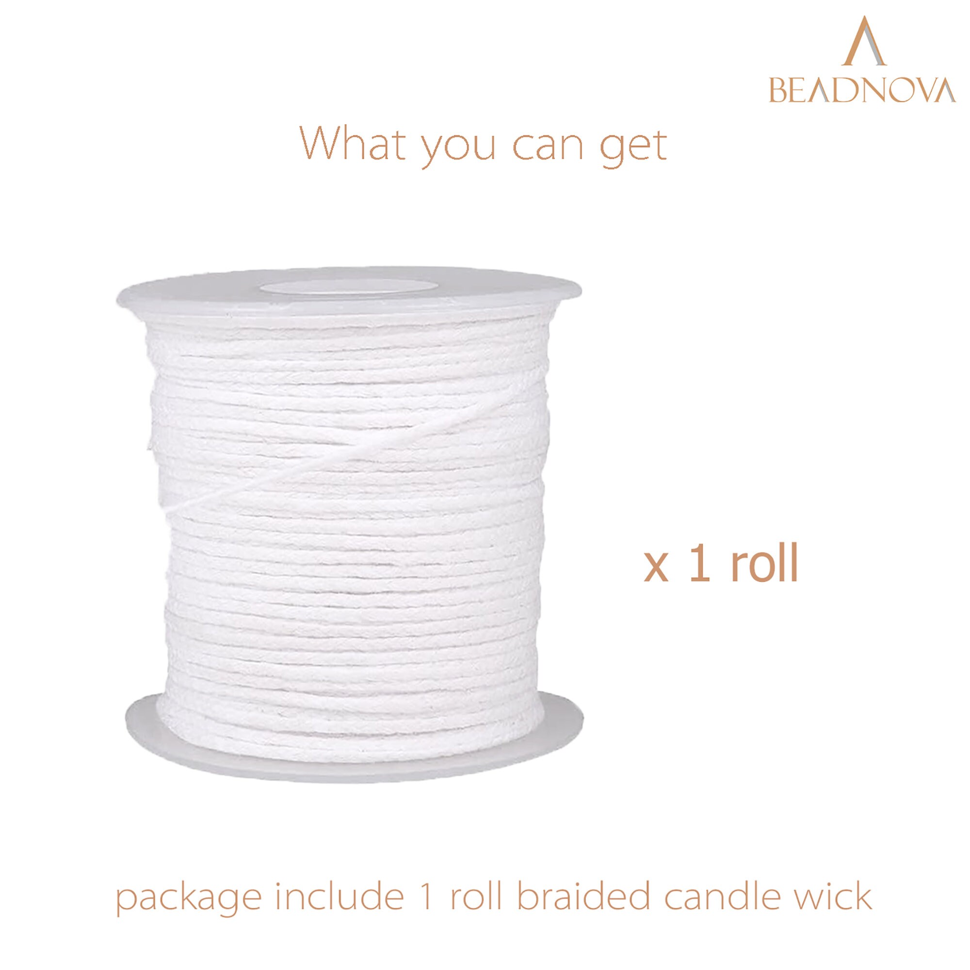 Braided Candle Wick Cotton Candle Core Braided Wick for Candle Making ...