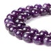 Natural Amethyst Violet Purple Quartz Gemstone Round Loose Beads Stone ...