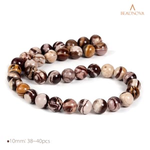 Natural Australian Zebra Jasper Iaspi Brown Spotted Stone Gemstone ...