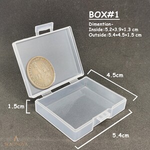 5/10/20pcs Clear Plastic Mini Box Rectangle Transparent Storage ...