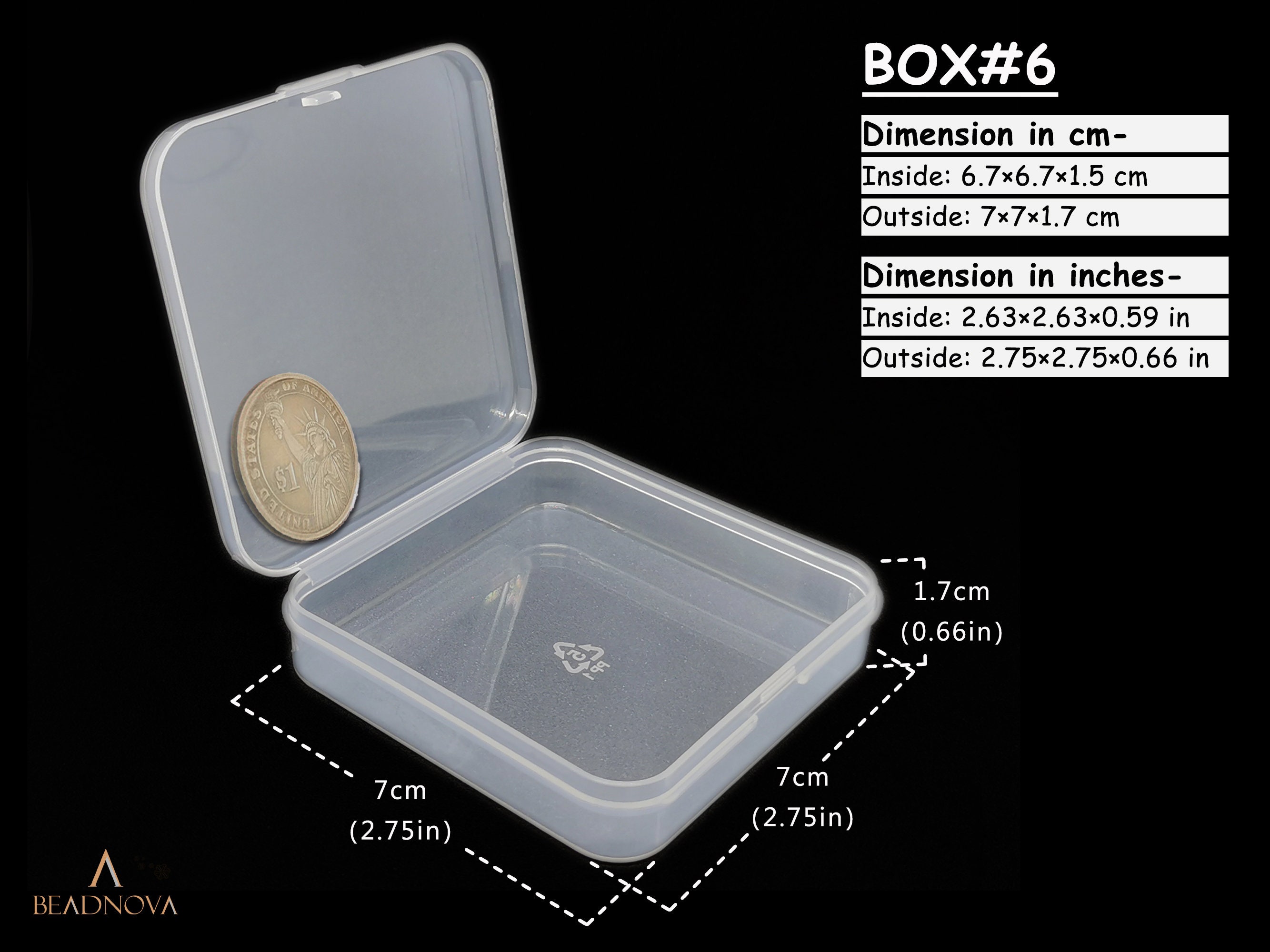Mini plastic boxes with lids store