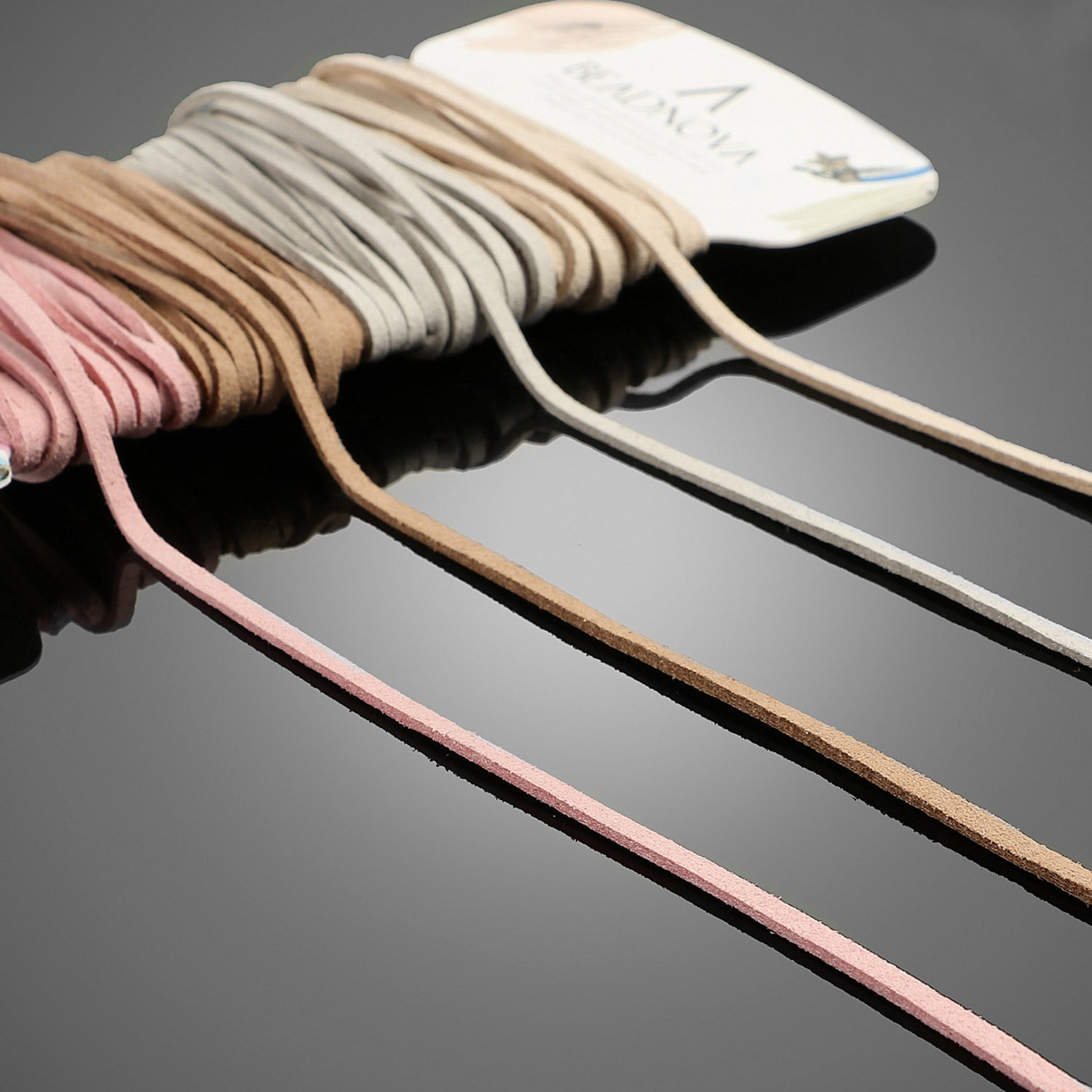 Flat Leather Cord Fiber Lace Faux Leather Suede Cords Leather Strip ...