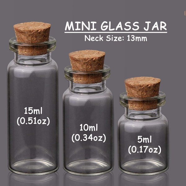 Small Glass Bottles With Corks - Etsy