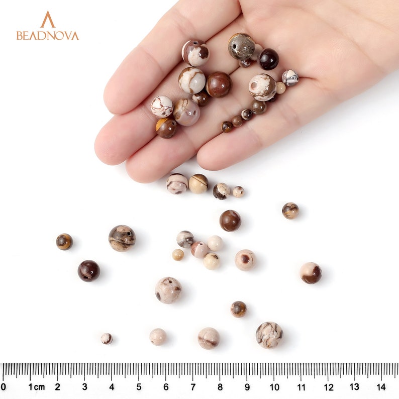 Natural Australian Zebra Jasper Iaspi Brown Spotted Stone Gemstone ...