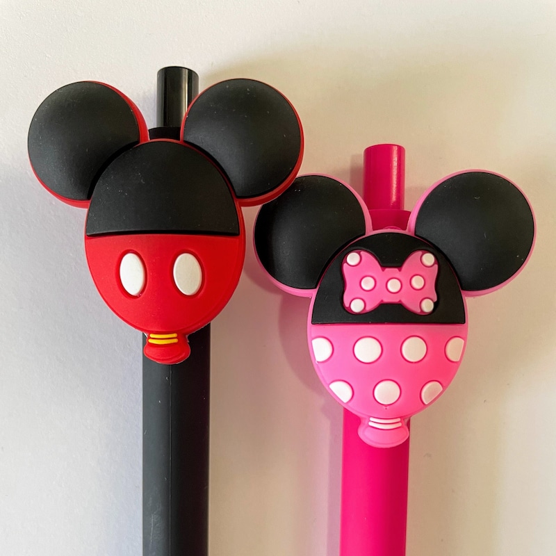 Mickey and Minnie Mouse Pencils - Etsy