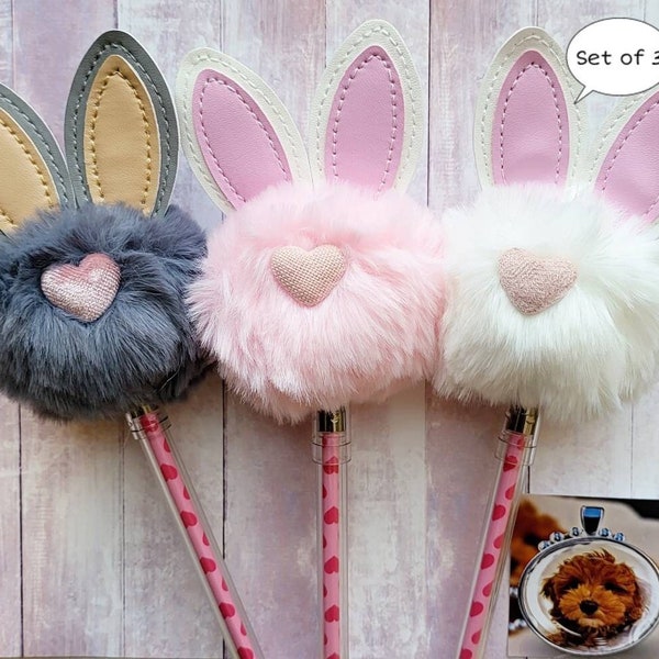 Pink Fluffy Pens - Etsy