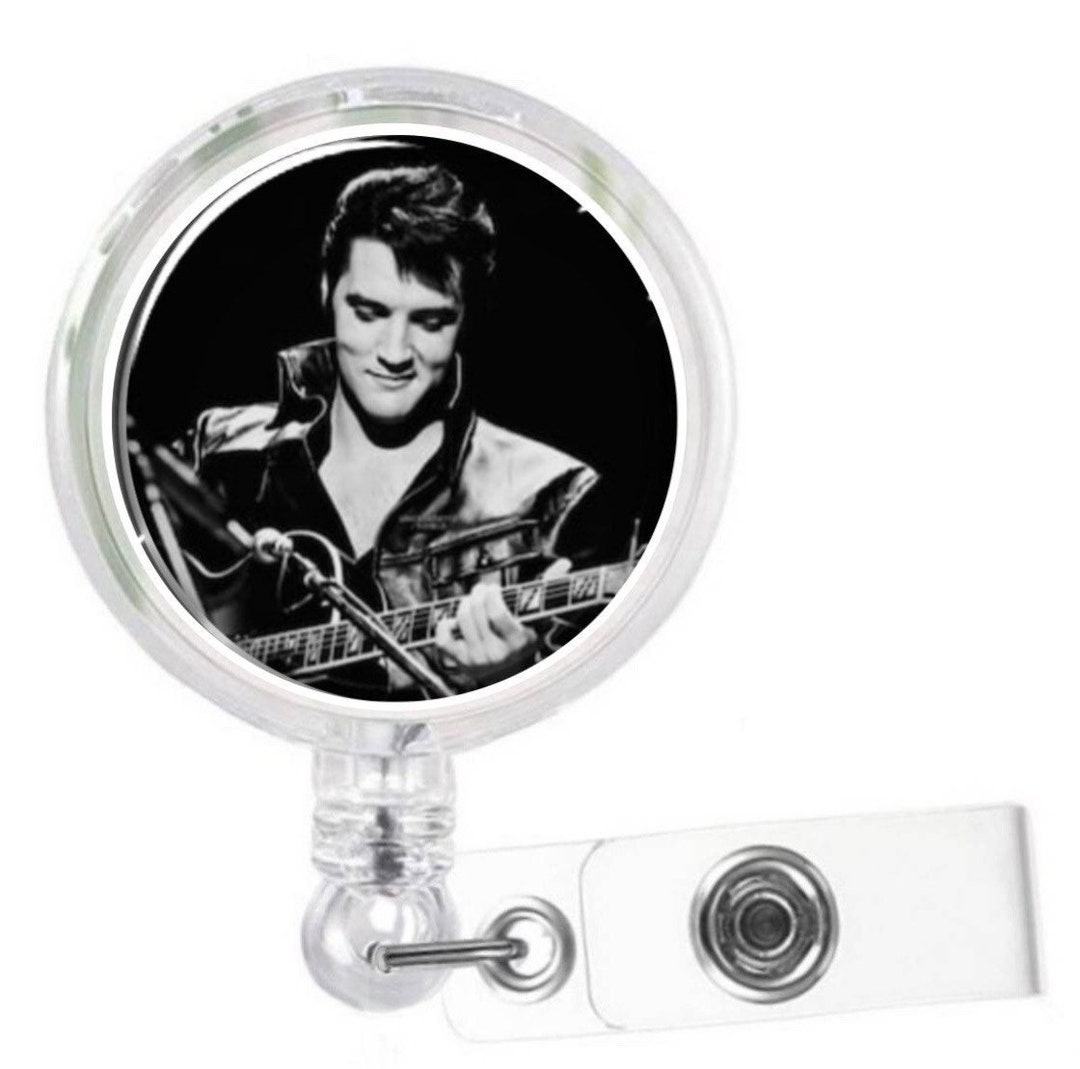 Elvis Presley, the Guitar, Rock N Roll King, Retractable Clear ...