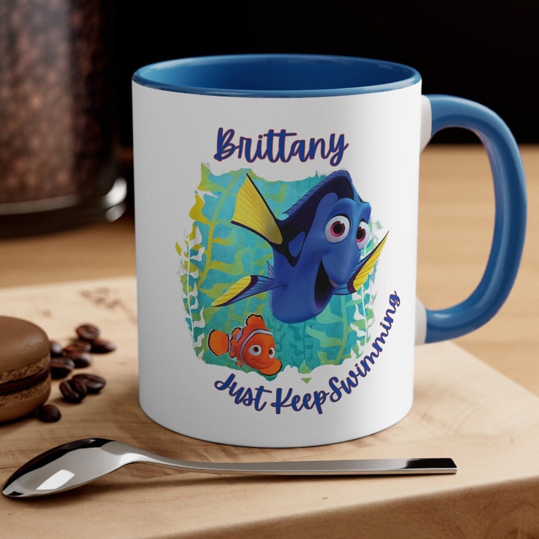 Personalized Finding Nemo and Dory Coffee Mug 11oz Different Colors ...