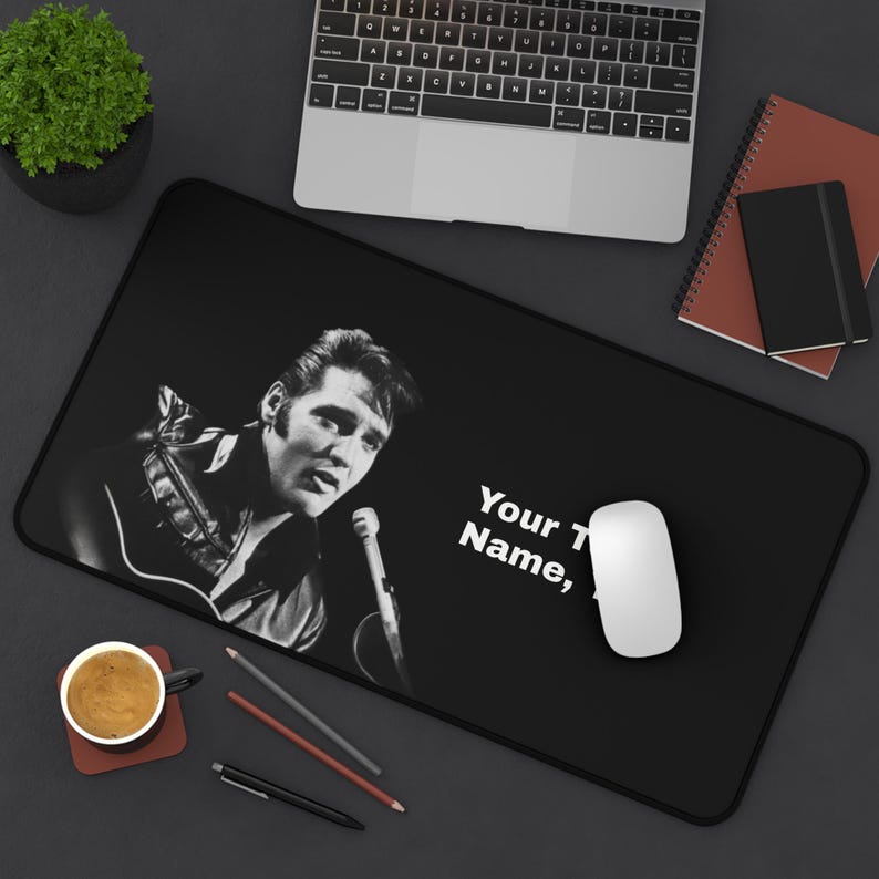 Elvis Presley Mouse Pad - Retro Singer Desk Mat for Cute Office Decor ...