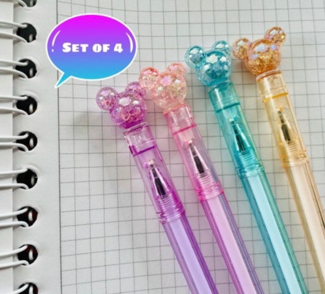 Disney Mickey Mouse,mickey Ears, Set of 4, Pens on Sale, WFH, DCL Fish ...