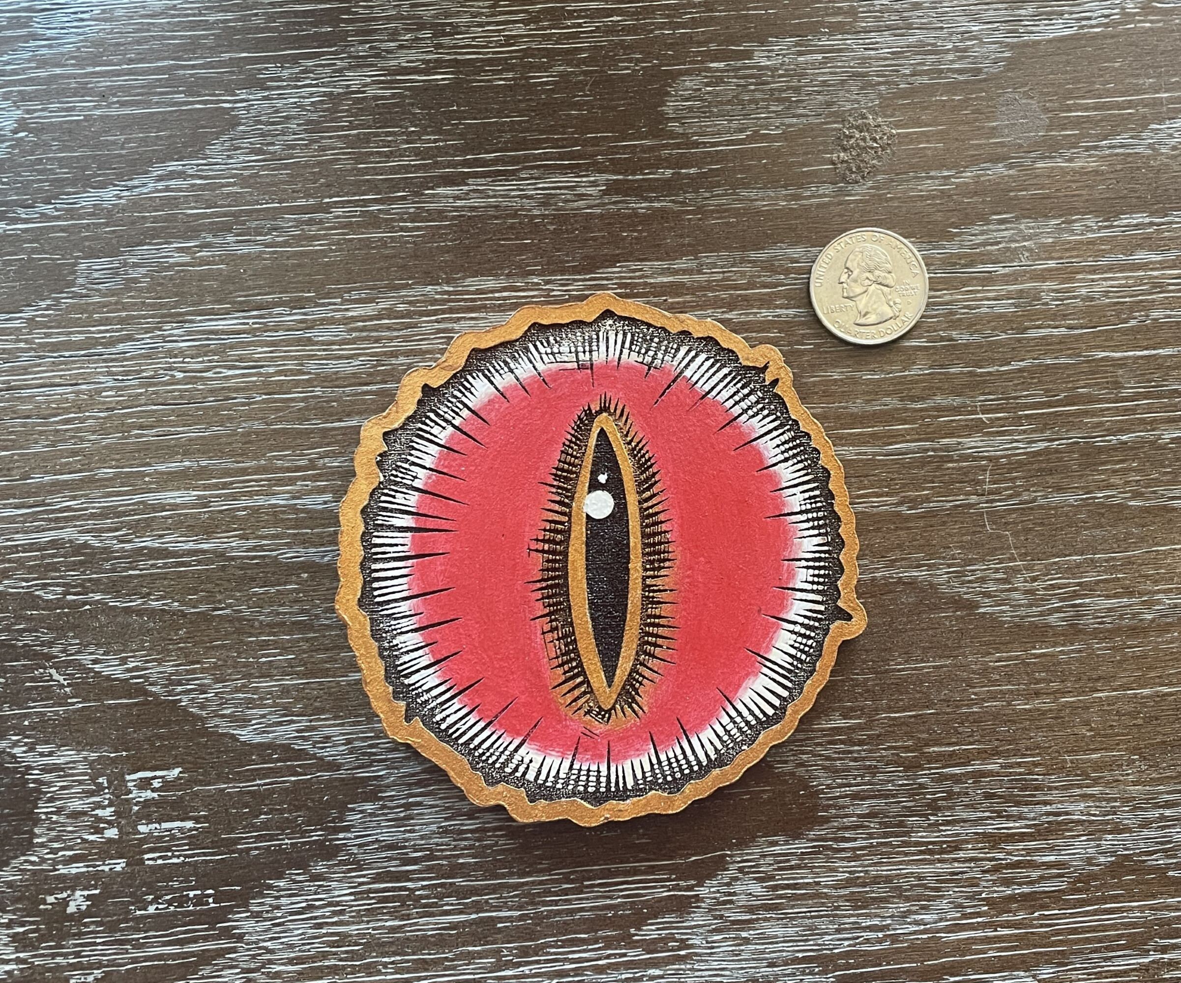 LOTR Eye of Sauron Dragon Eye Coaster — Masterwork Tools
