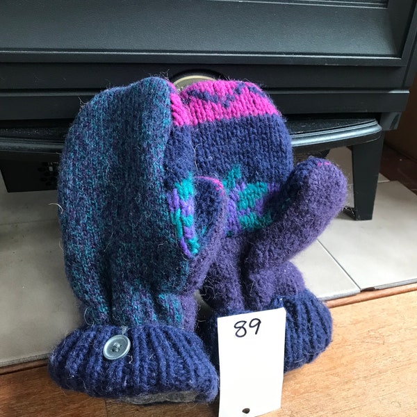 Recycled Wool Mitten - Etsy