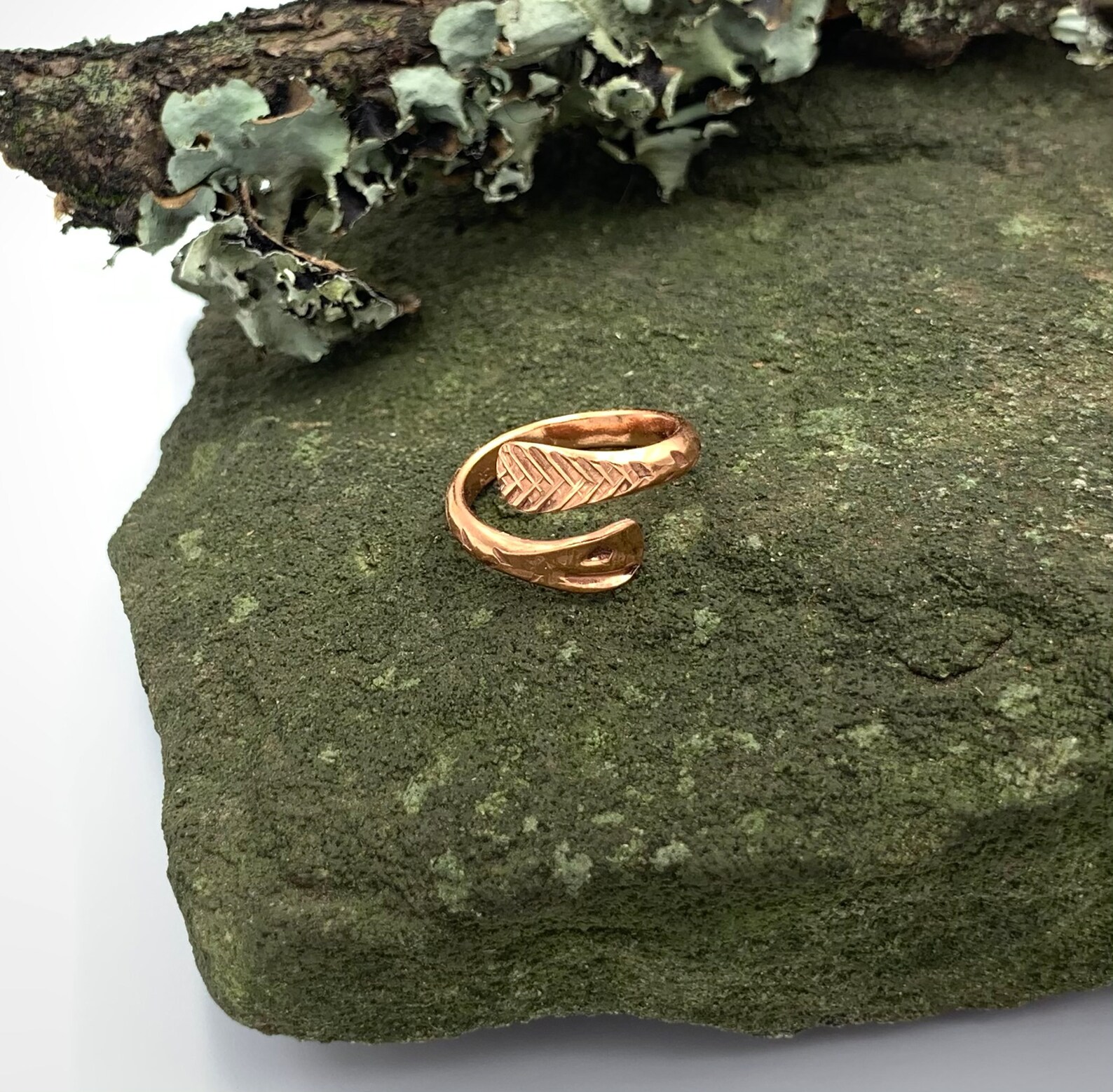 Pure Copper Snake Design Ring - Etsy