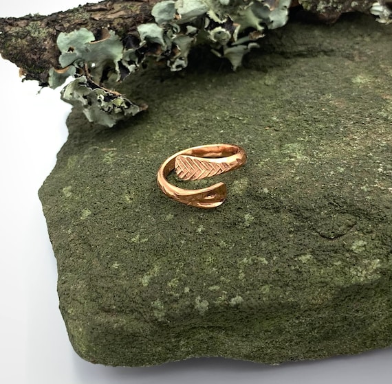 Pure Copper Snake Design Ring | Etsy