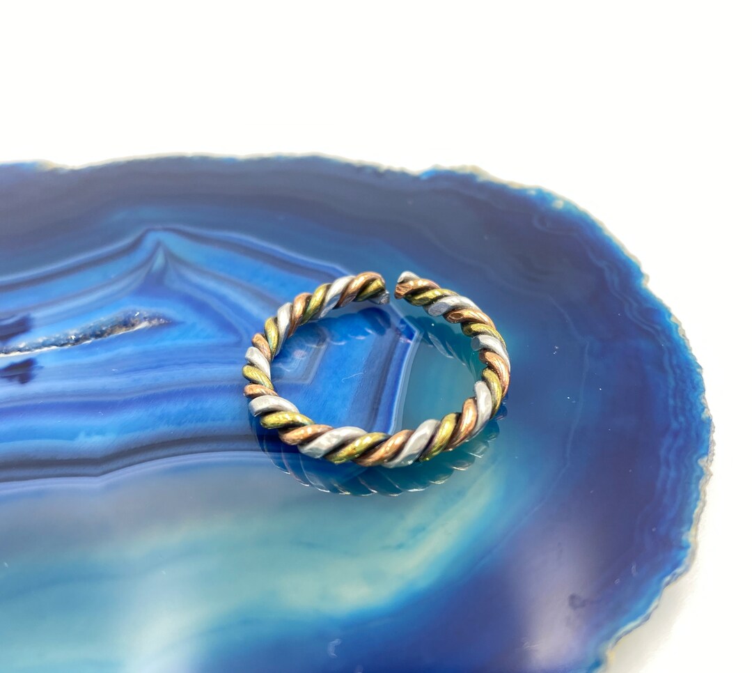 Twist/rope Design Copper Ring - Etsy