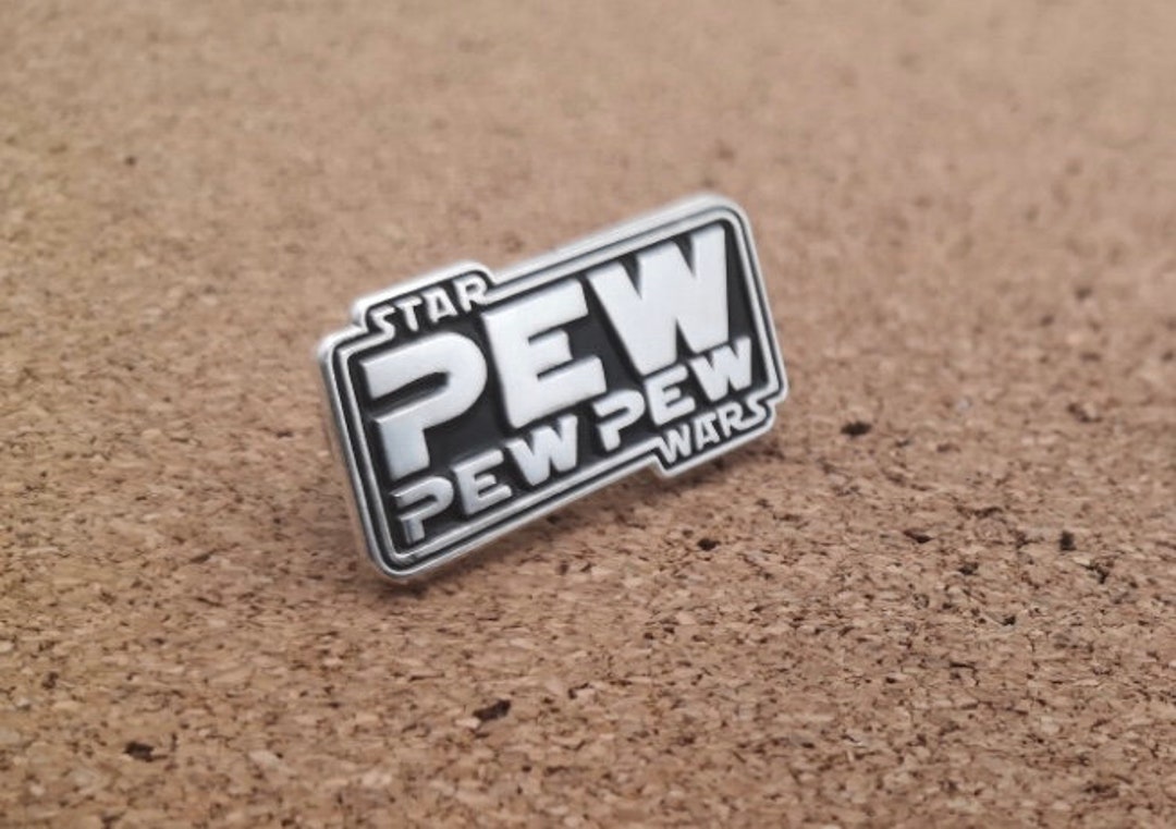 Star Wars Pew Pew Pin Badge - Etsy